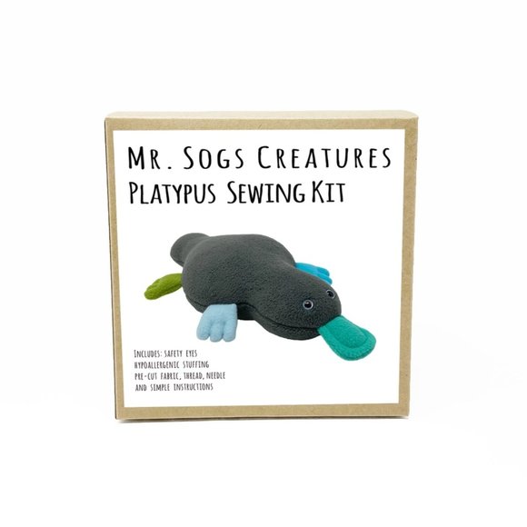 Mr. Sogs | Art | Dr Sogs Creatures Platypus Diy Sewing Kit Grey | Poshmark
